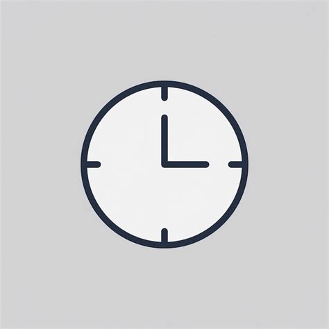 Premium Vector Minimal Clock Symbol Vector Premium Vector Minimal Clock Symbol Vector