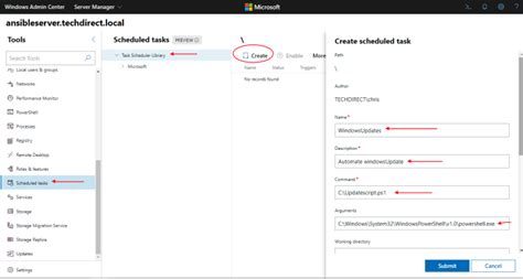 How To Create A Scheduled Task With Windows Admin Center Techdirectarchive