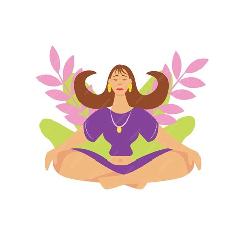 Premium Vector Illustration Of Yoga Girl