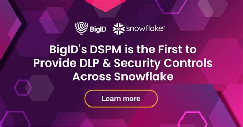 Bigids Dspm Is The First To Provide Dlp And Security Controls Across Snowflake Bigid