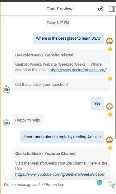 Build A Chatbot Using Sap Conversational Ai Geeksforgeeks