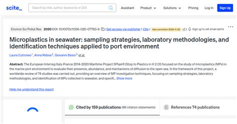 Microplastics In Seawater Sampling Strategies Laboratory Methodologies And Identification