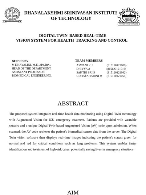 Digital Twin Augmented Vision Health 2 Pdf Augmented Reality Internet Of Things