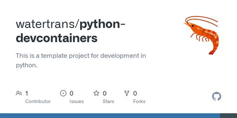 Github Watertranspython Devcontainers This Is A Template Project