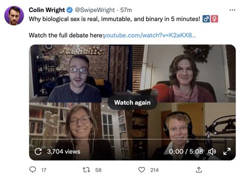 Colin Wright Sex Is Binary Dangerous Intersection
