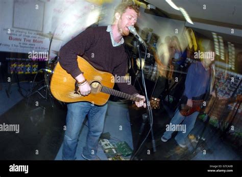 Frontman Glen Hansard Of Irish Band The Frames Playing Live At Hmv