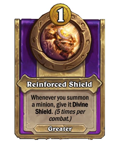 Reinforced Shield New Hearthstone Wiki