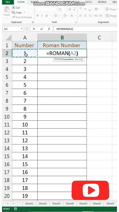 How To Convert Number Into Roman Value Shorts Excel Tips Exceltips Exceltutorial Youtube
