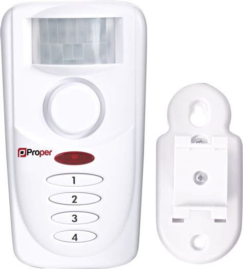 Proper Security Motion Sensing Pir Alarm Keypad Controlled 110db Siren