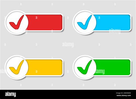 Text Box And Checkmark Vector Illustration Stock Vector Image Art
