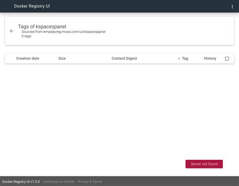 server not found after click on image name · issue 137 · joxit docker
