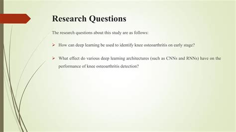 Detection And Classification Of Knee Osteoarthritis Pptx