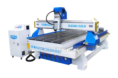 Wood Working CNC Router Machine With Rotary Device Price Blue Elephant CNC Machinery