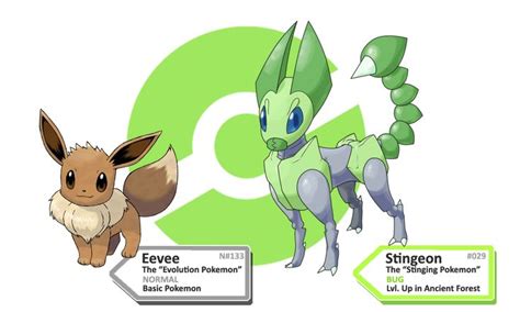 Bug Eevee Fakemon Pokemon Eeveelutions Eevee New Pokemon