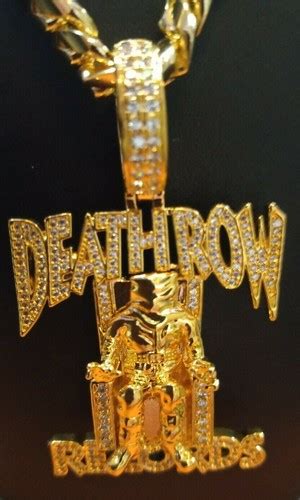 Death Row Pendant Medallion Death Row Pendant 14k Tupac Death Row