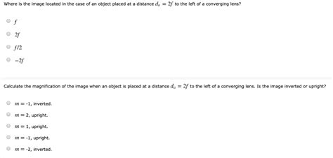 solved where is the image located in the case of an object