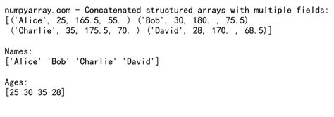 Numpy数组垂直拼接：使用concatenate函数实现高效数据合并极客教程