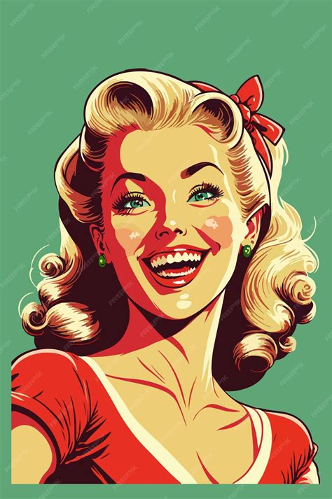Premium Vector Sexy Pop Art Santa Girl Pin Up Santa Girlvector
