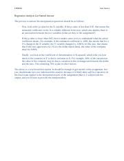 Interpreting Regression Analysis P Value Coefficients And Course Hero