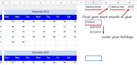 Financial Year Calendar Template Master Template
