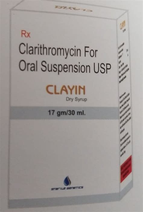 Clarithromycin 125 Mg Dry Syrup For Clinical At Rs 140 Bottle In Vadodara Id 23149968133