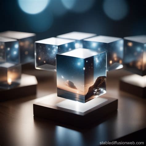 Series Of Connected Cubes Structure Stable Diffusion Online