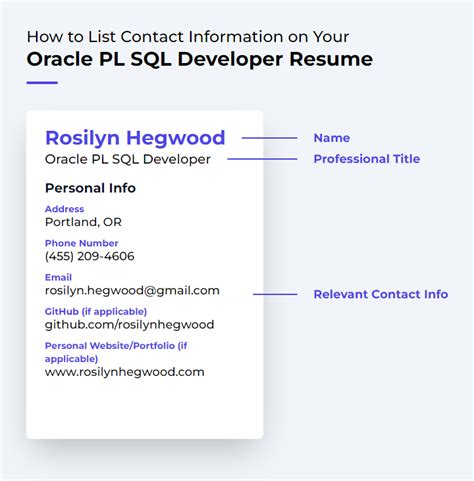 Oracle Pl Sql Developer Resume Examples And Templates