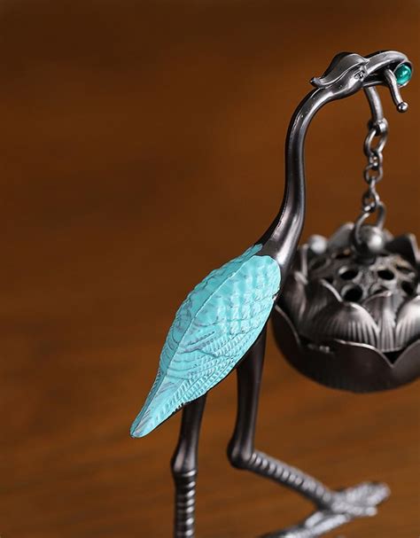 Lotus Crane Ornaments And Aromatherapy Diffuser Lionclay