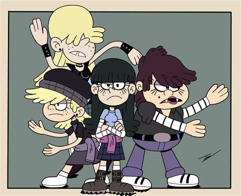 Loud House Characters Cartoon Fan Emo Goth Nickelodeon Silly Photo