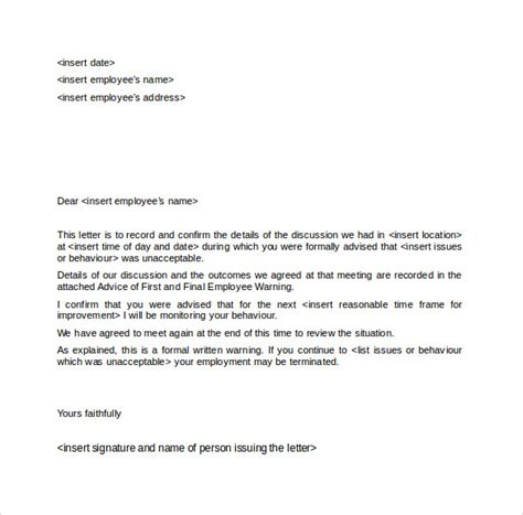 Free 6 Final Notice Letter Templates In Pdf Ms Word