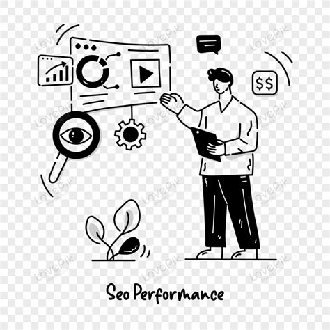 Seo 성능 의 핸드 드로잉 삽화 Png 일러스트 무료 다운로드 Lovepik