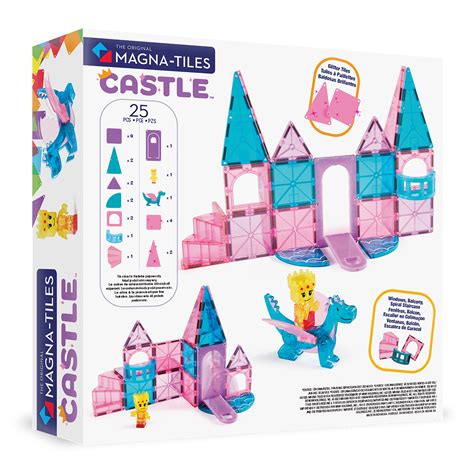 Magna Tiles® Castle 25 Piece Set Magnetic Building Tiles For Creative