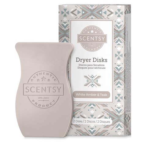 White Amber And Teak Dryer Disks Scentsy Online Store