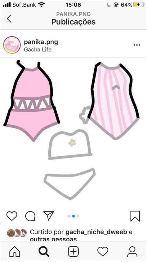 Swimwears Gacha Life Drawing Anime Clothes Clothing Sketches Paper