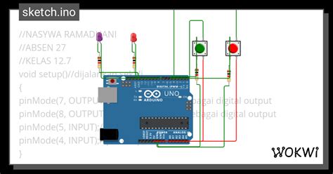 Praktek P2 Wokwi Esp32 Stm32 Arduino Simulator