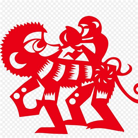 猴年剪纸PNG图片素材下载 图片编号8004419 PNG素材网