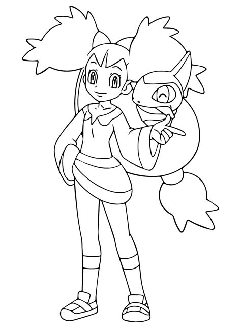 Iris Pokemon Coloring Sheet Free Printable Coloring Pages