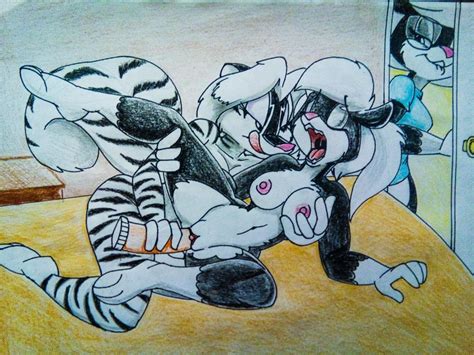 Rule 34 3girls Animal Genitalia Areola Bed Being Watched Breasts