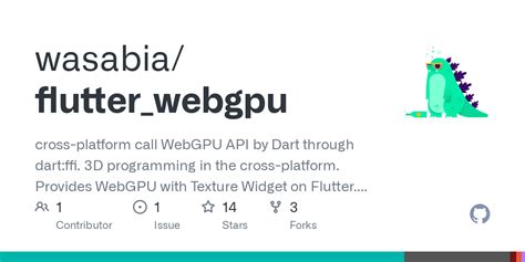 github wasabia flutter webgpu cross platform call webgpu api by dart through dart ffi 3d