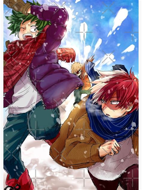 Shoto Todoroki My Hero Academia Design Fanart Poster For Sale By Antioneart Redbubble