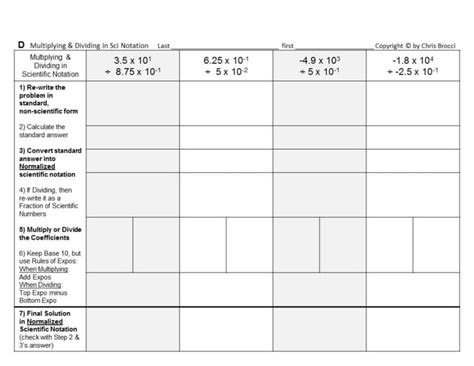 Epr Slides 18 Multiplying Dividing Multiply Divide Scientific Notation Numbers