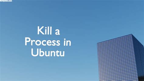 Kill A Process In Ubuntu Techpiezo