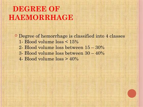 Haemorrhage Ppt