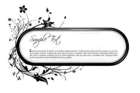 กรอบดอกไม้พร้อมข้อความ Eps Uidownload