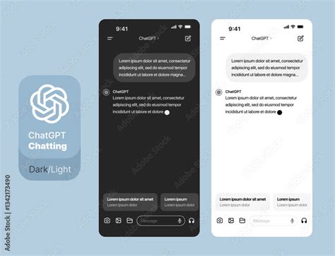 Chatgpt Ui Mockup Template Ai Chatbot Interface With Conversation Layout Message Bubbles And