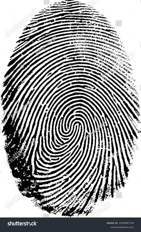 Fingerprint Finger Print Design Stock Vector Royalty Free 2520967719 Shutterstock