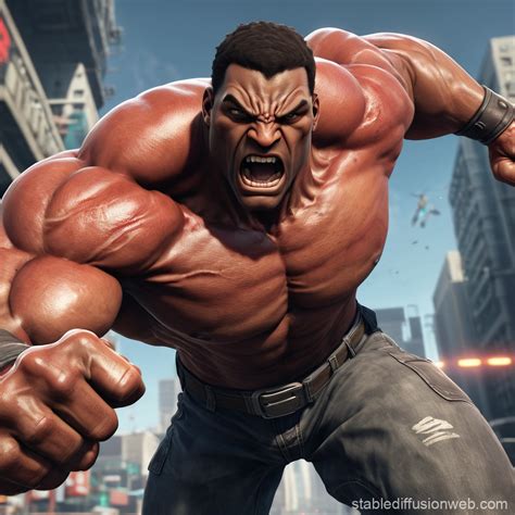 Abrams Deadlock Flying Punch Stable Diffusion Online