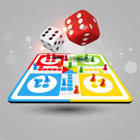 Premium Vector Ludo Board Game Pegs Rolling Dice Ludo Token Background
