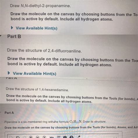 Solved Draw Nn Diethyl 2 Propanamine Draw The Molecule On
