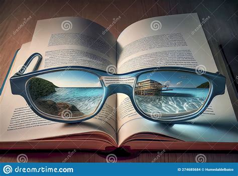 A Pair Of Glasses On An Open Book Stock Illustration Illustration Of Abstract Glasses 274685684